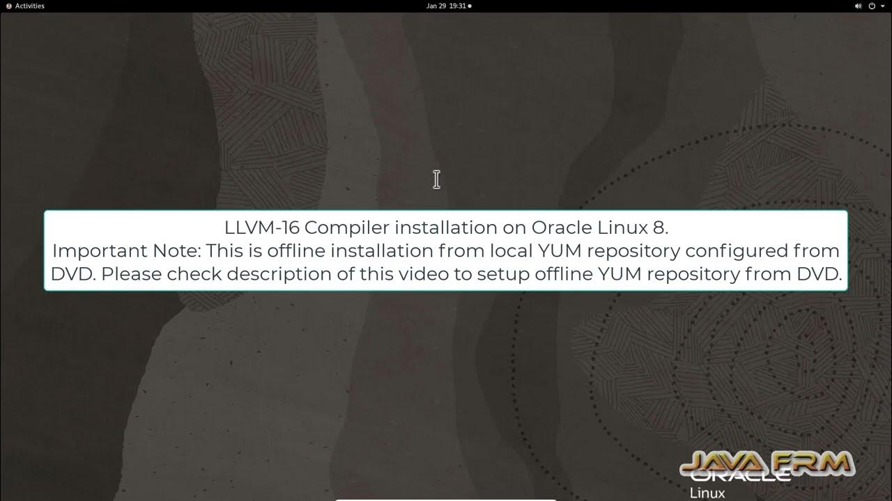 How to install Clang LLVM 16 from DVD and how to compile and run C/C++ on Oracle Linux 8 - YouTube