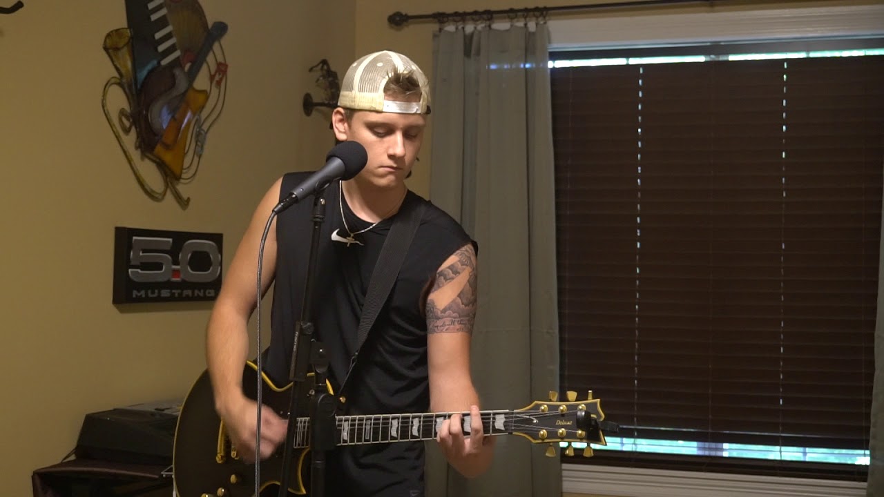 "God Gave Me You" Blake Shelton cover by Hunter Lott with electric ...
