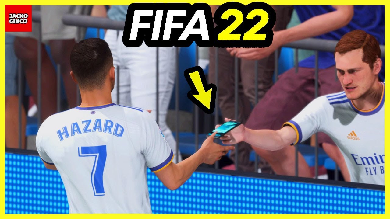 FIFA 22 - Hazard goals and Signature Celebrations Phone selfie - YouTube