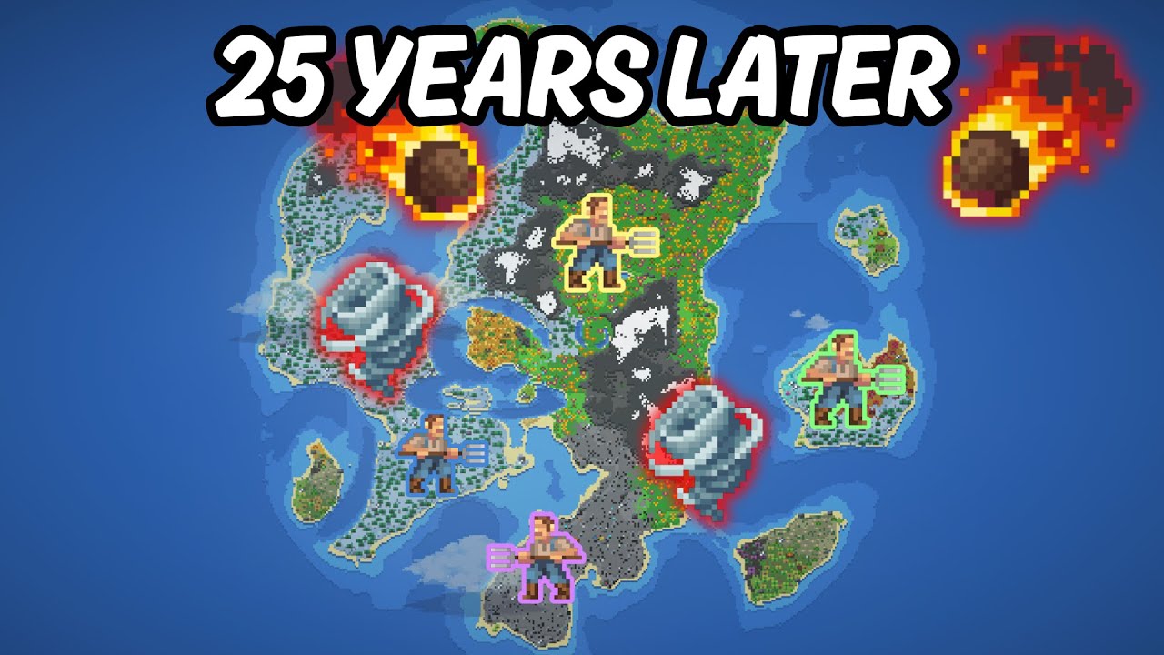 Worldbox But Every 25 Years A Random Disaster Occurs - YouTube