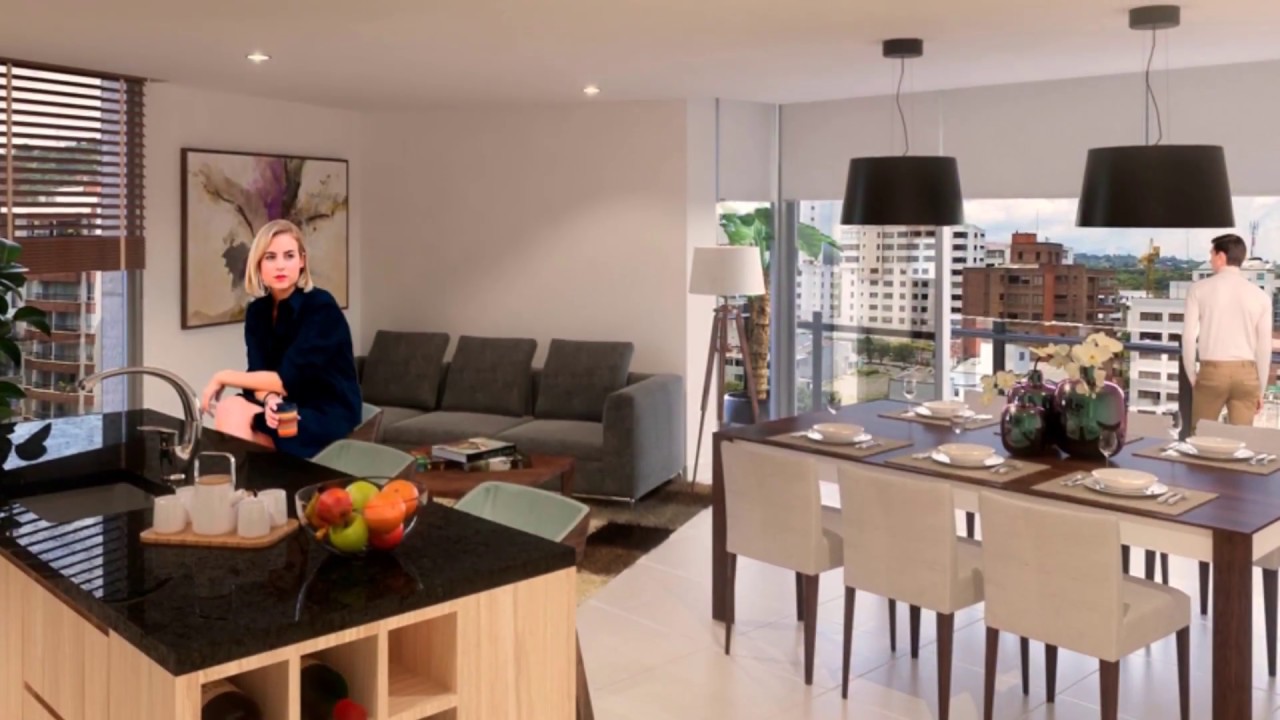 Mirari Los Alpes, tipos de apartamentos - YouTube