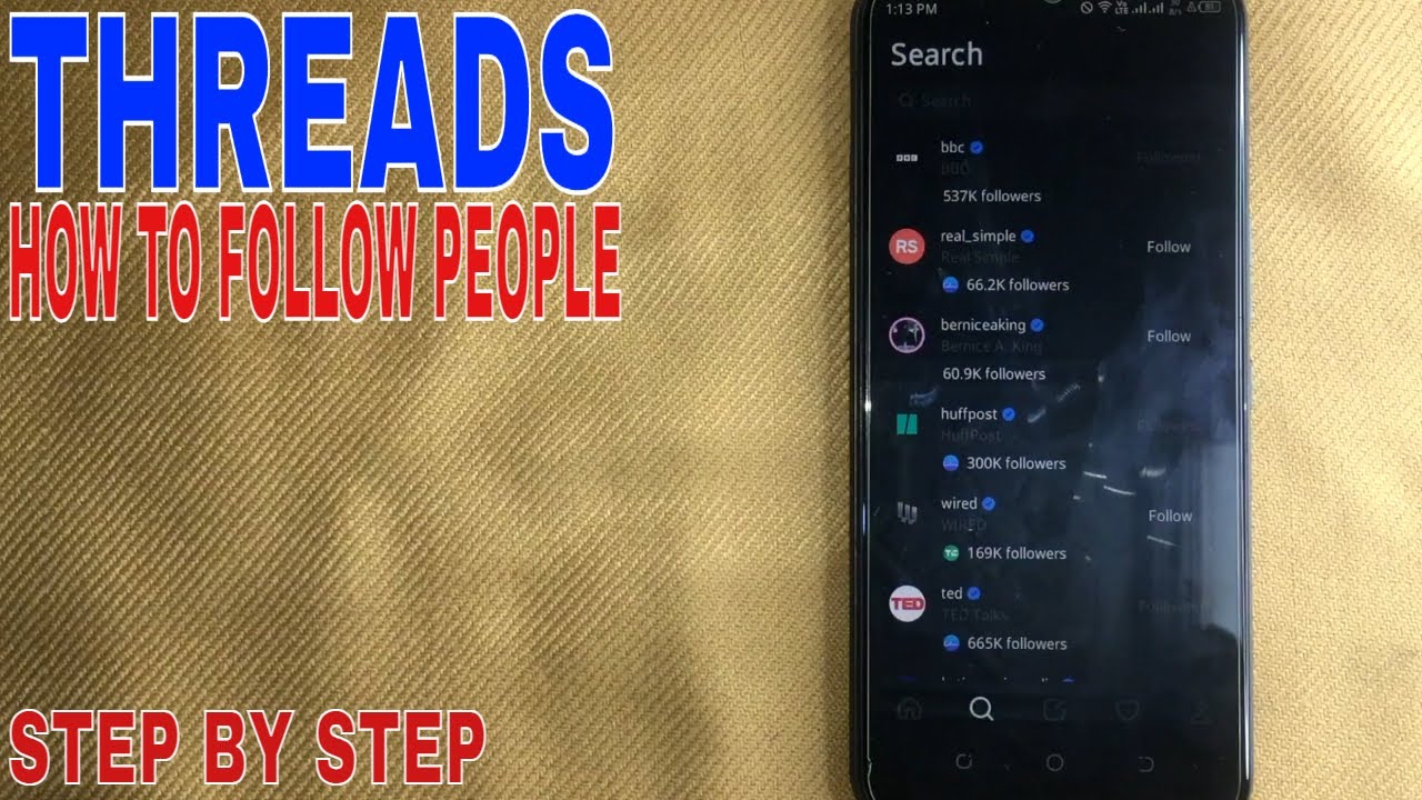 How To Follow People On Threads App 🔴 - YouTube