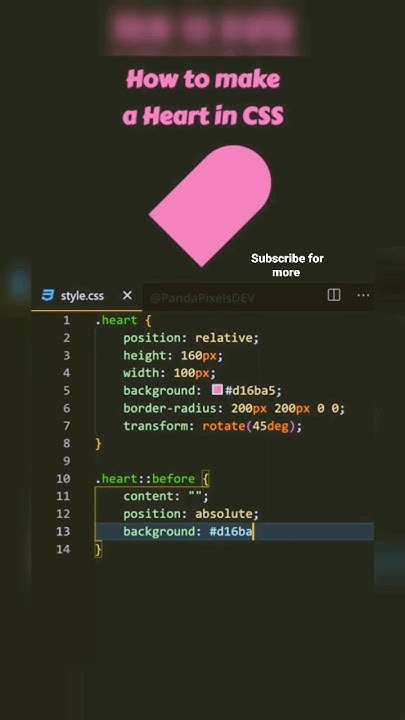 Heart ️ By CSS || MrX Coding - YouTube