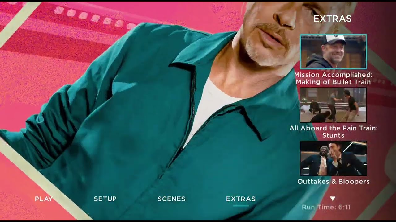 "Bullet Train" Blu-ray - Exploring the Blu-ray Menus - YouTube