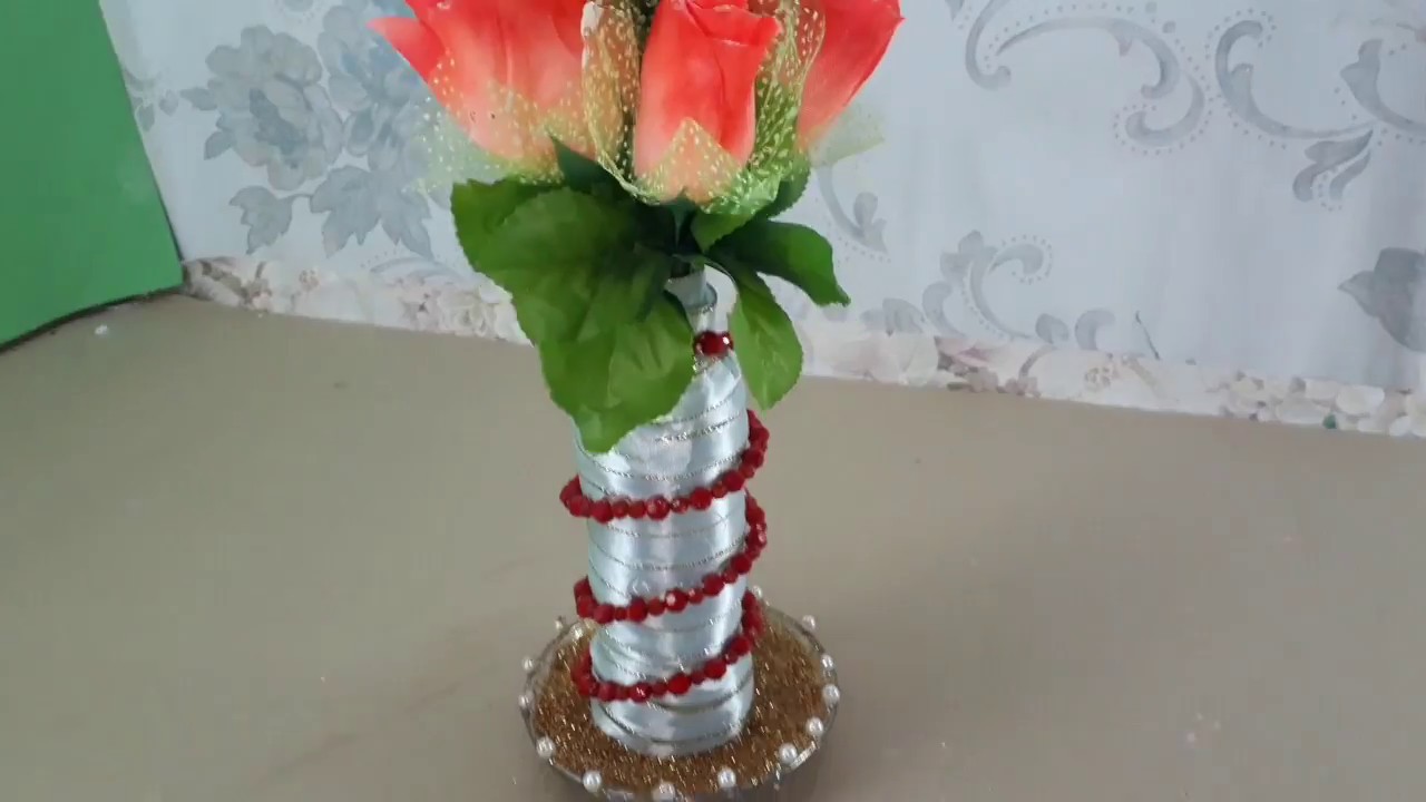 gulab ke phool ka guldasta banane ka tarika sikhaye - YouTube