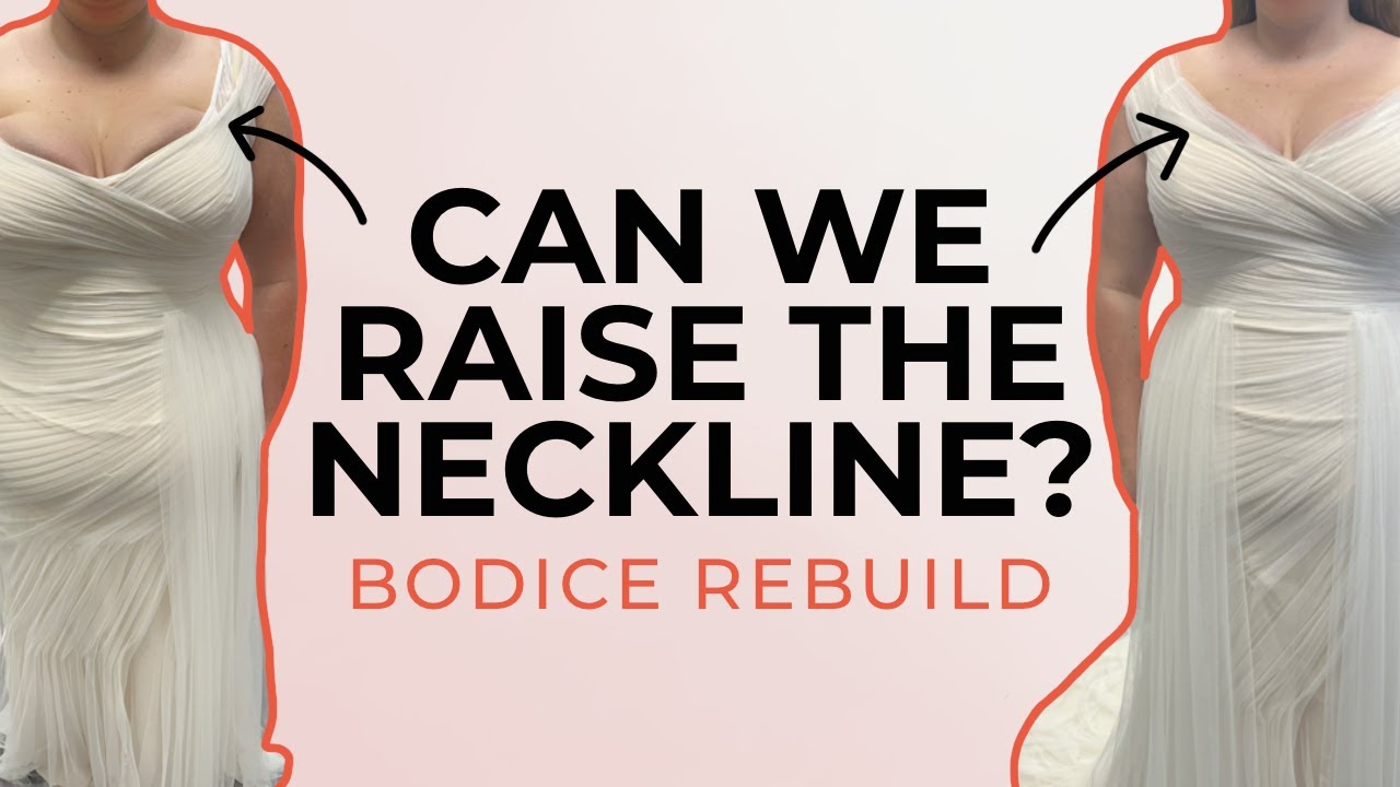 Bodice Rebuild: Adding Coverage to the Neckline - YouTube