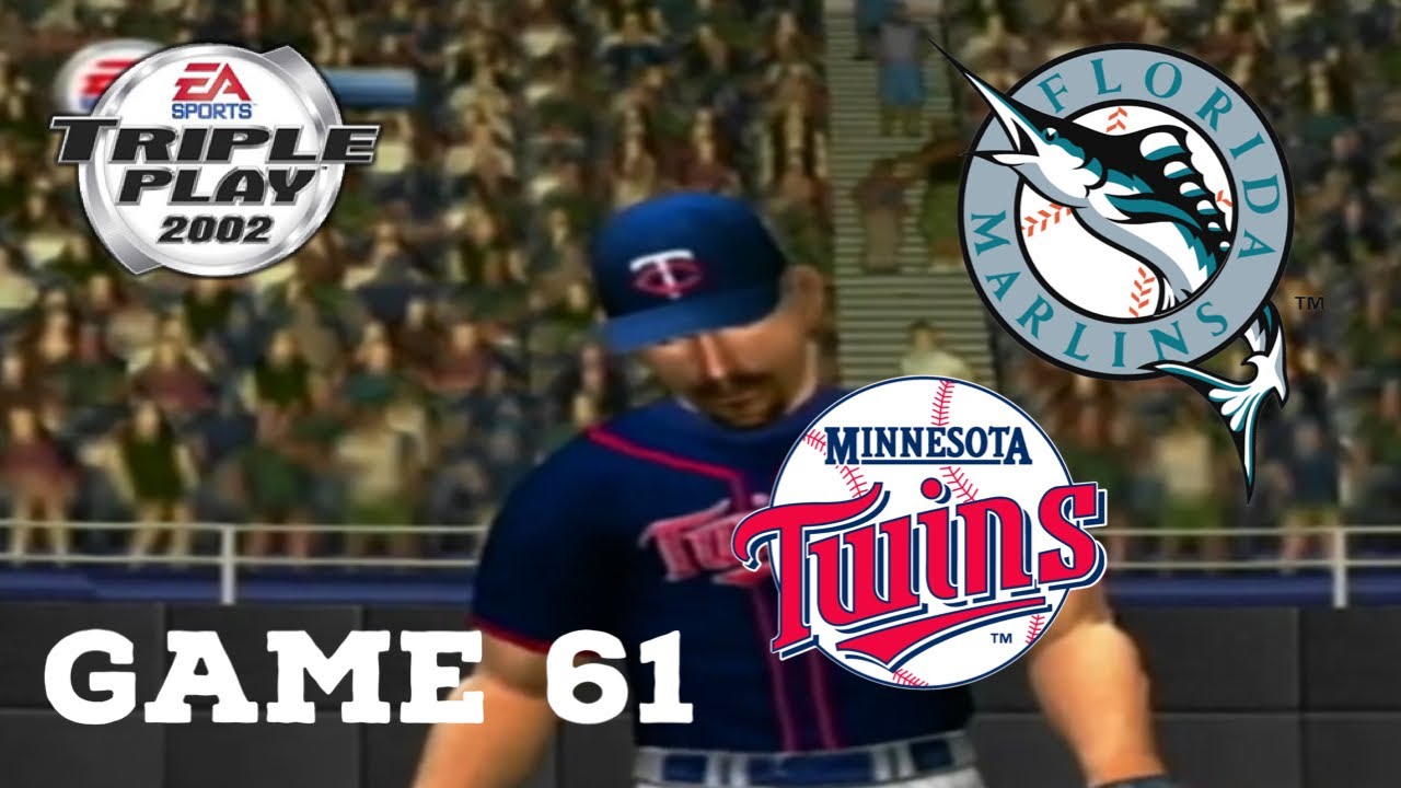 Triple Play Baseball 2002 Full Game sim: Marlins @ Twins Game 61 - YouTube