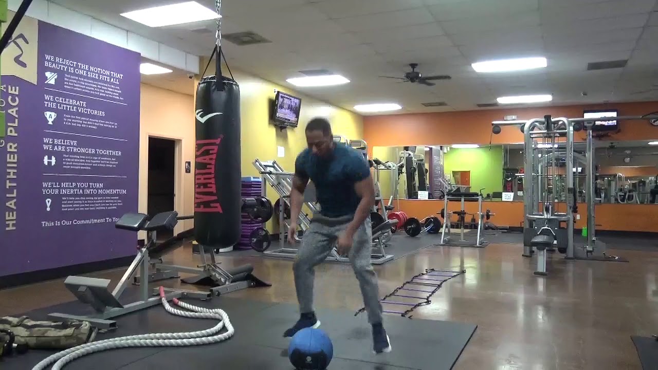 Medicine Ball Slam W/ Toe Taps - YouTube