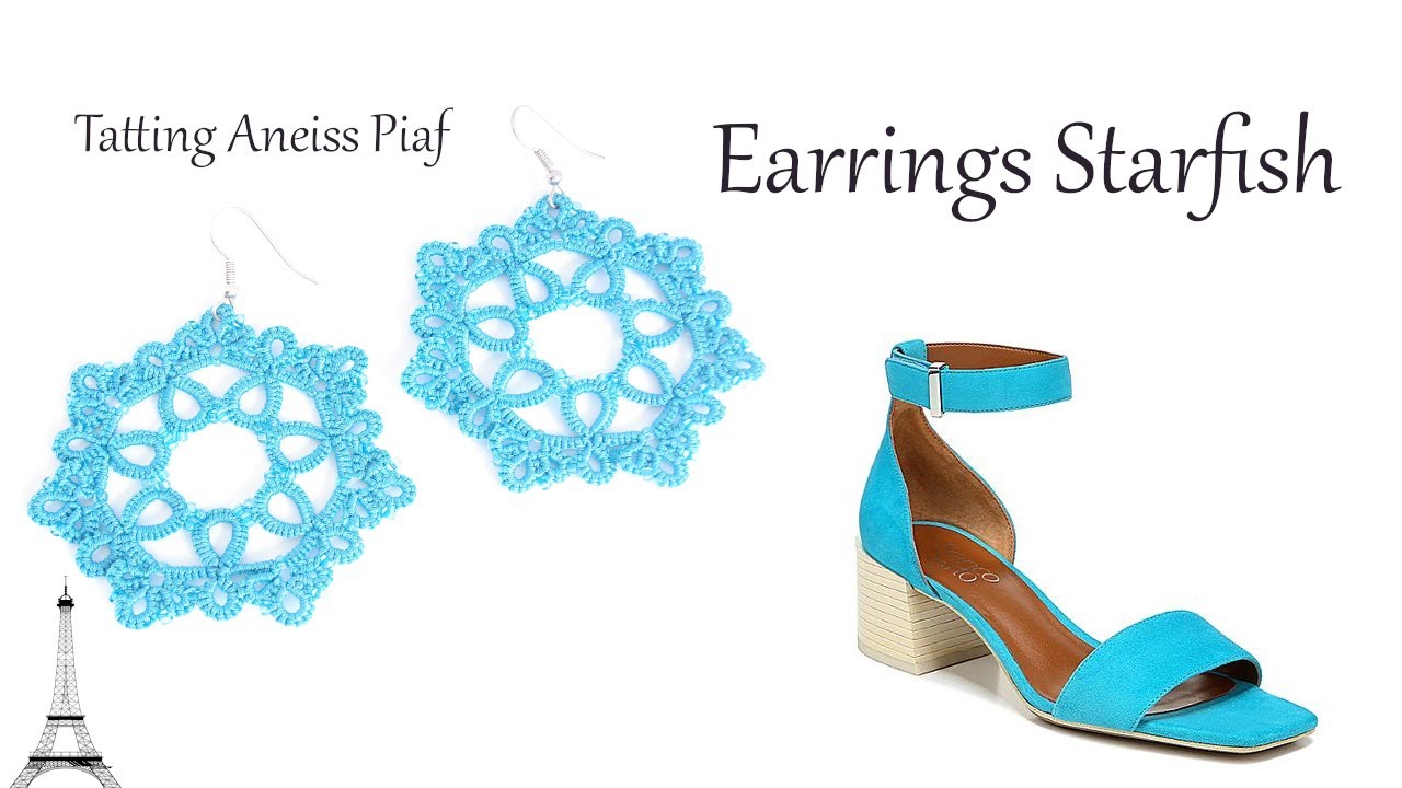 Tatting shuttle. Earrings tatting Starfish - YouTube