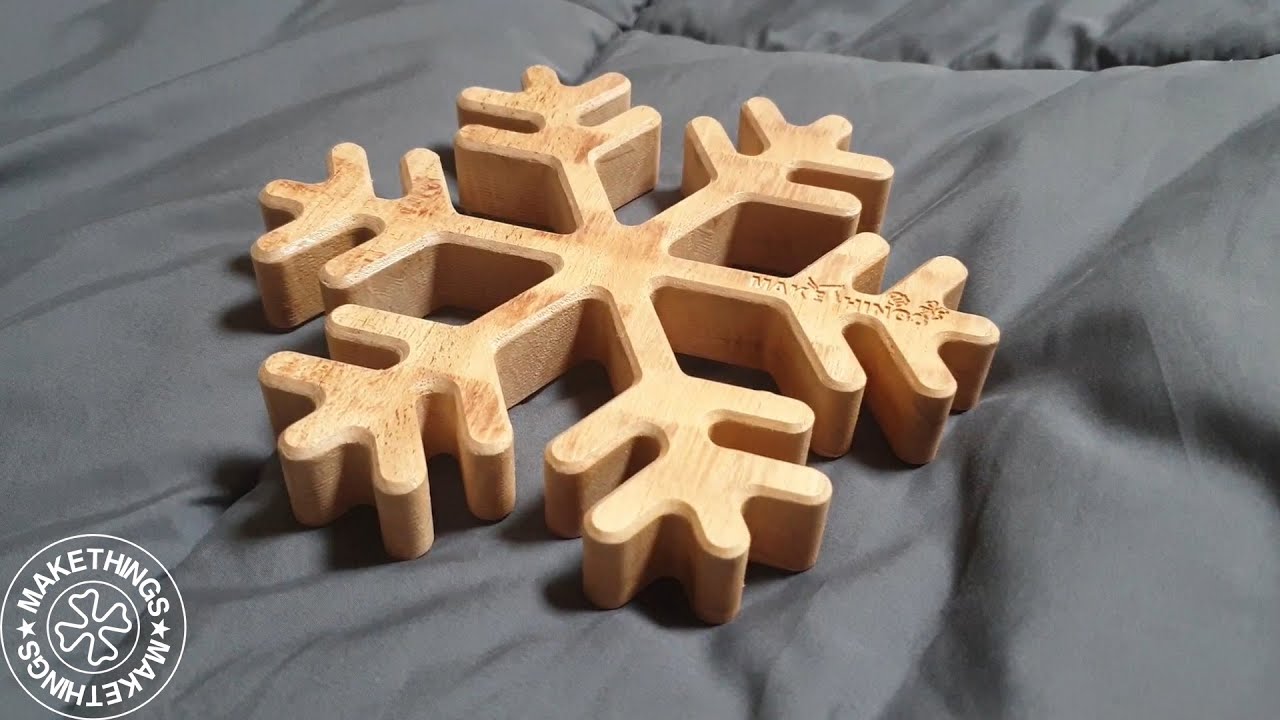 Making a wooden trivet with CNC router - YouTube