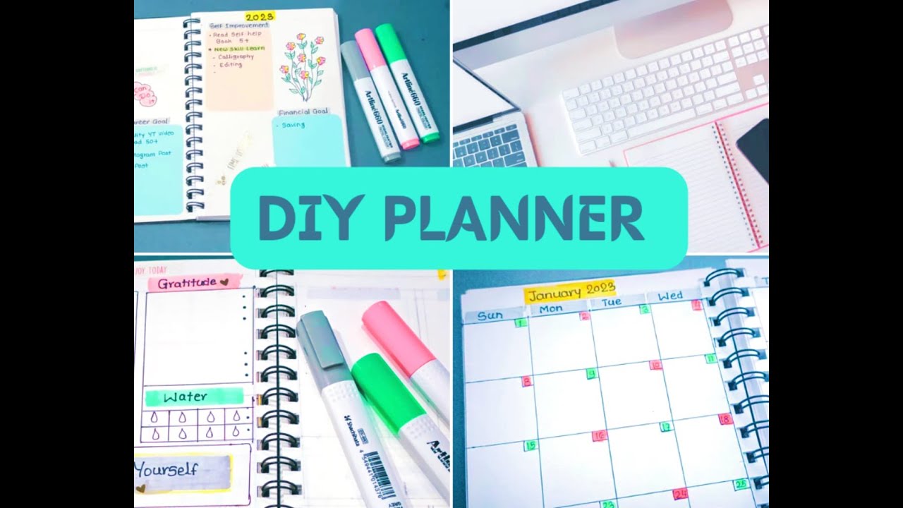 DIY Planner Yearly, Monthly, Weekly & Daily To-Do List | Easy, Simple ...