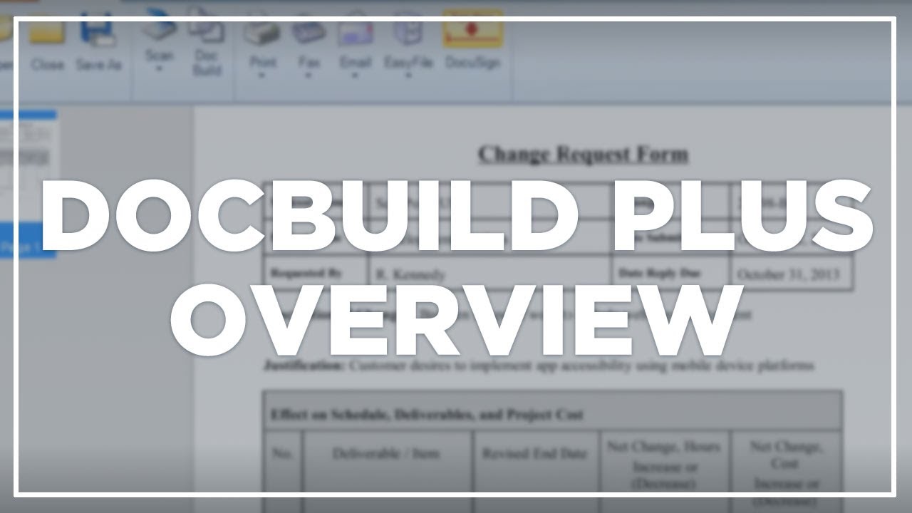 DocBuild Plus Overview - YouTube