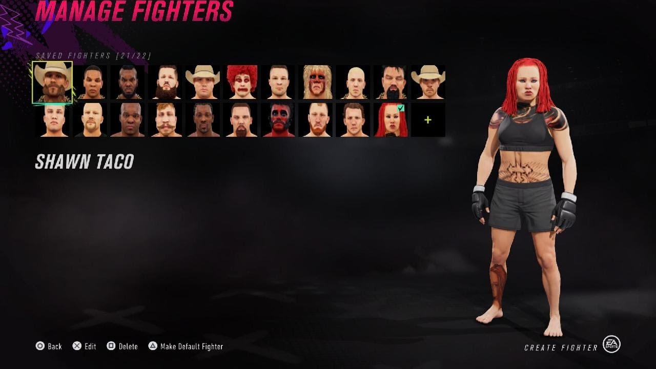 EA SPORTS UFC 4 Create a Fighter - YouTube