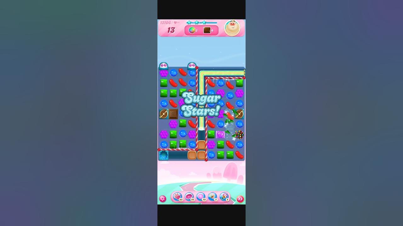 Beating Candy Crush Saga Levels Gameplay: Crushing Level 13106 - YouTube