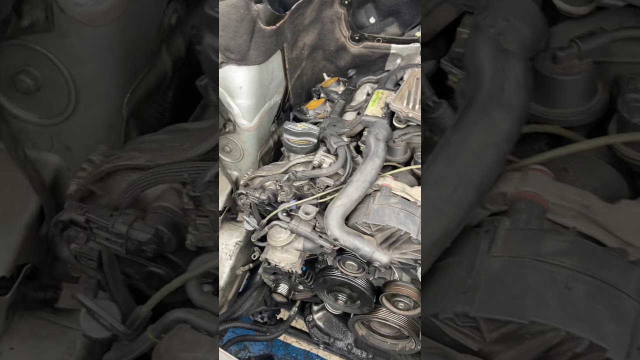 2007 ML350 engine removal - YouTube
