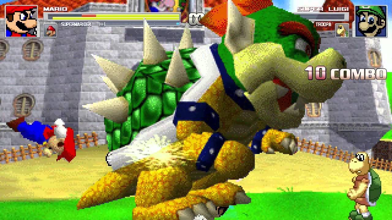 AN Mugen Request #505: Mario & Super Mario 64 VS Super Luigi & Koopa ...