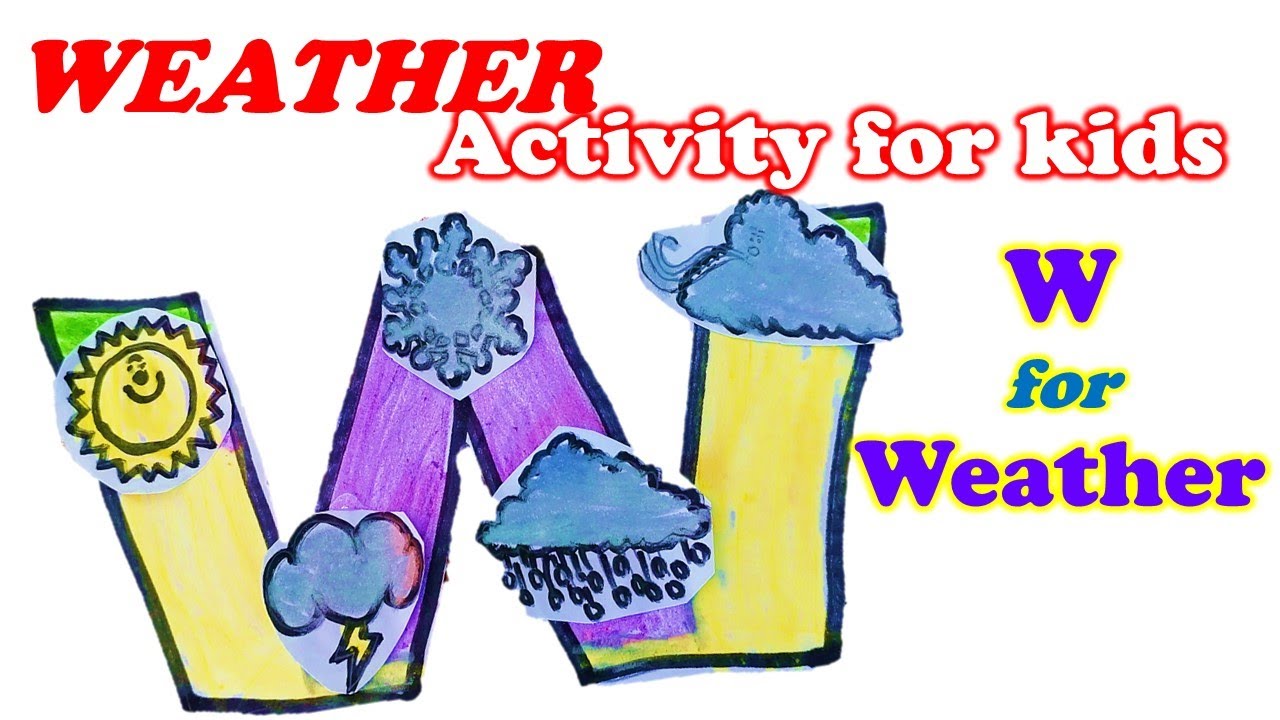 W for Weather Activity for Kids | Weather Vocabulary | How to Teach the ...