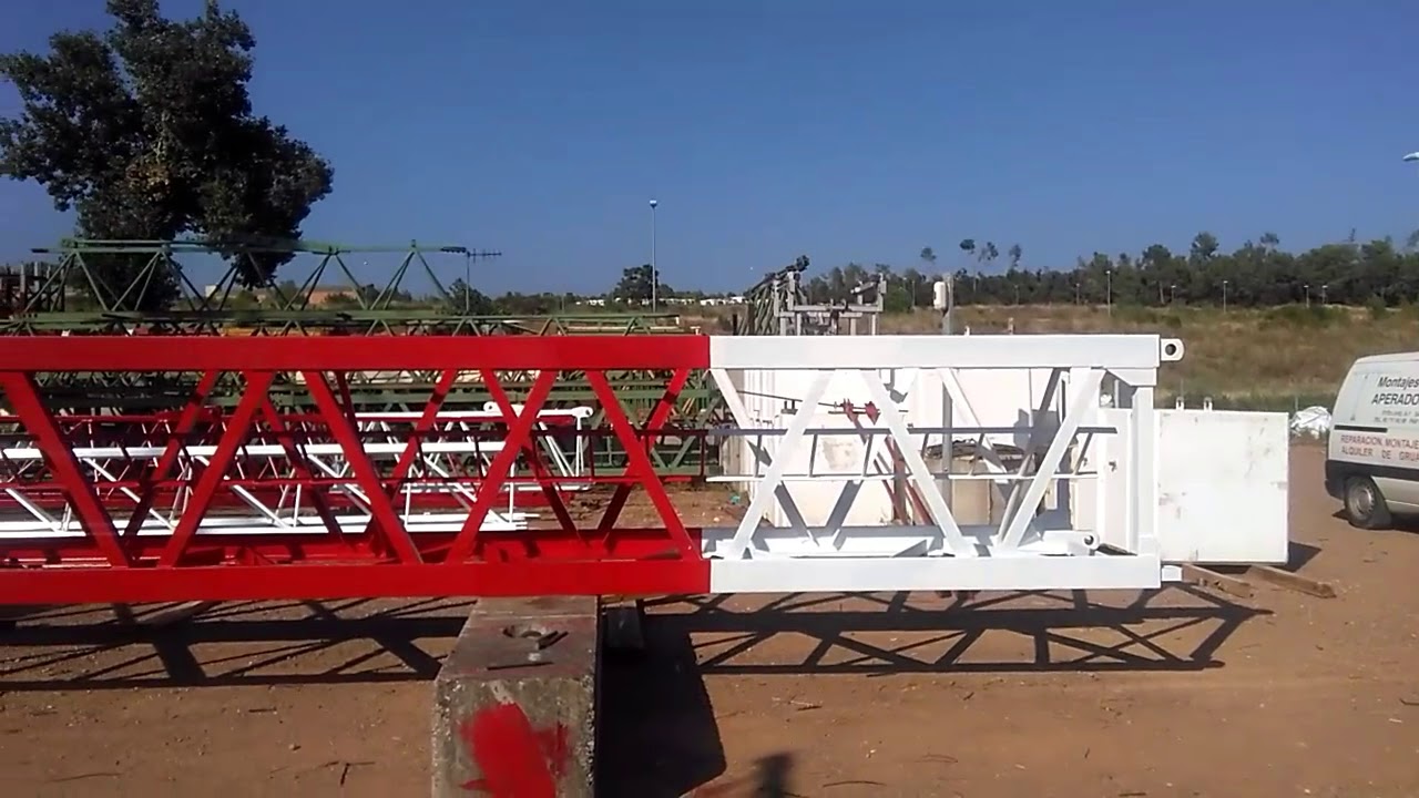 Grua torre potain 643 tower crane potain 643. - YouTube