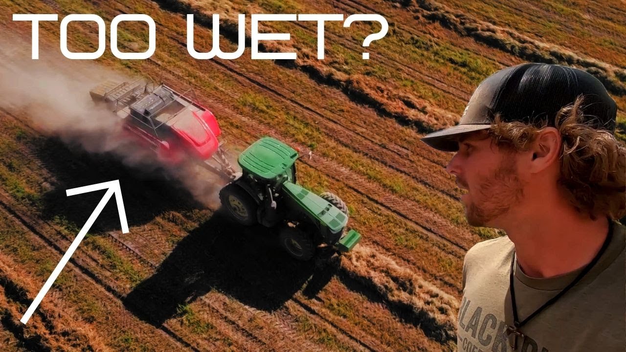 Raking And Baling Pea Hay In Eastern Washington State - YouTube