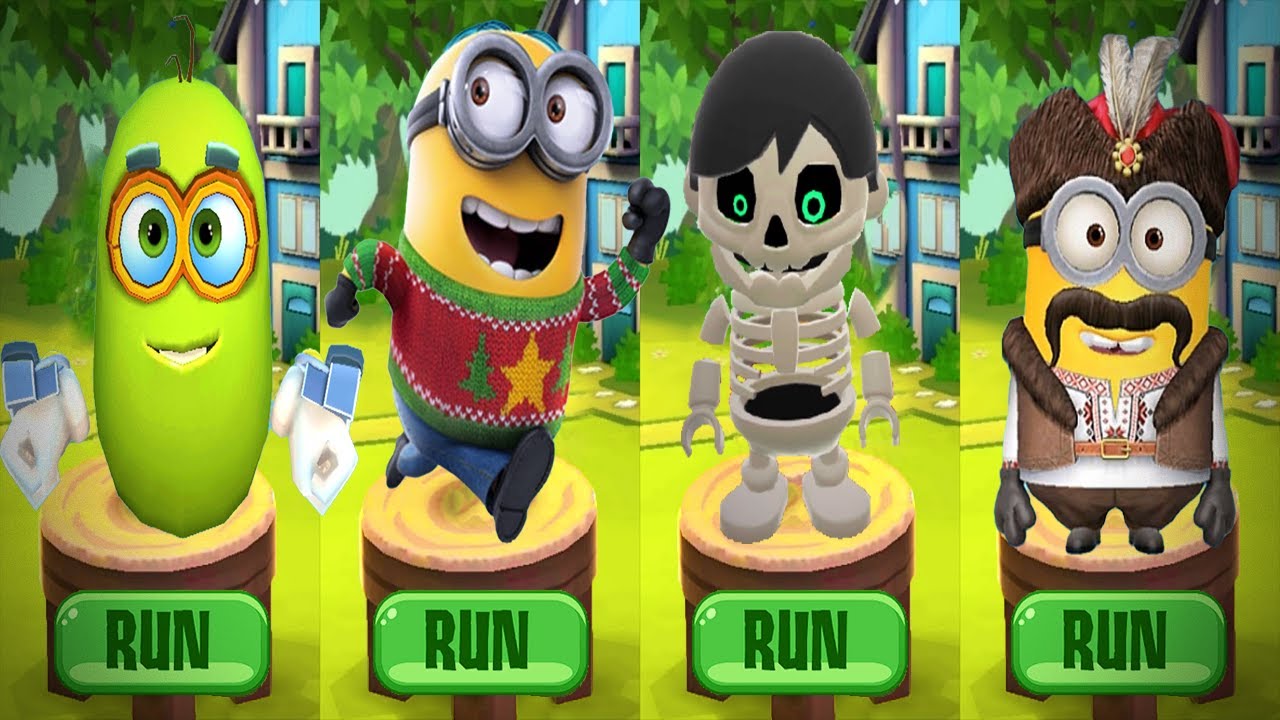 Tag with Skele Ryan vs Brave Minion and Holiday Sweater vs Green Ball ...