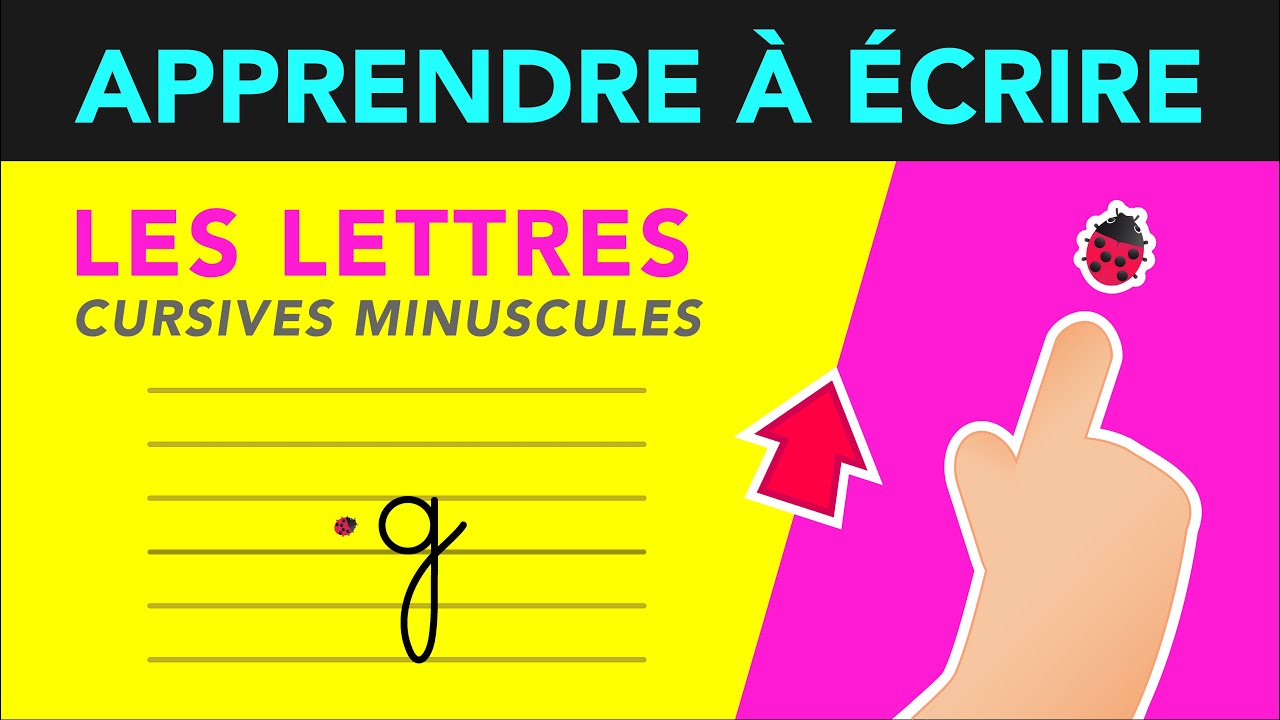 Comment écrire la lettre G en attaché | Écriture cursive minuscule ...