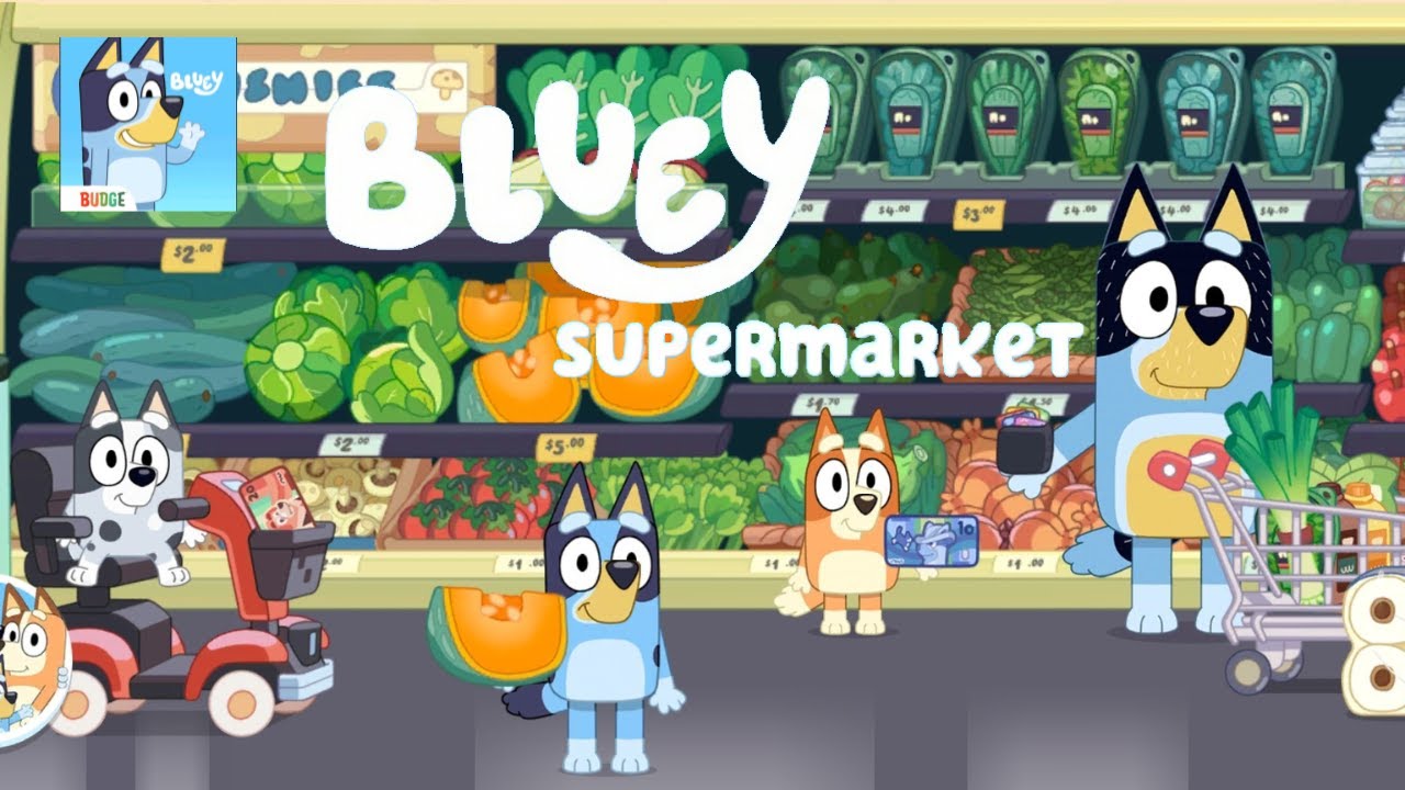 Bluey Let's go to the supermarket! - YouTube