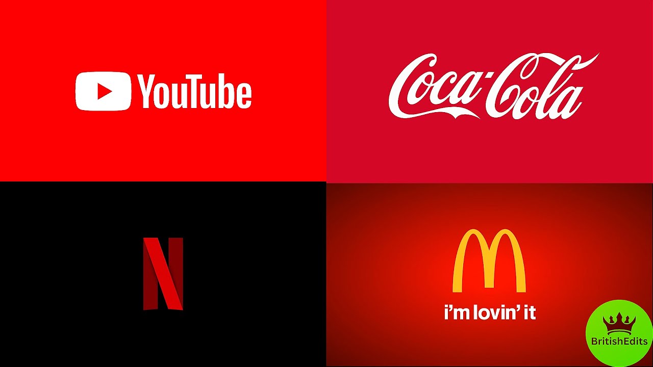 Logo Compilation - Netflix, YouTube, McDonalds, Coca Cola - YouTube