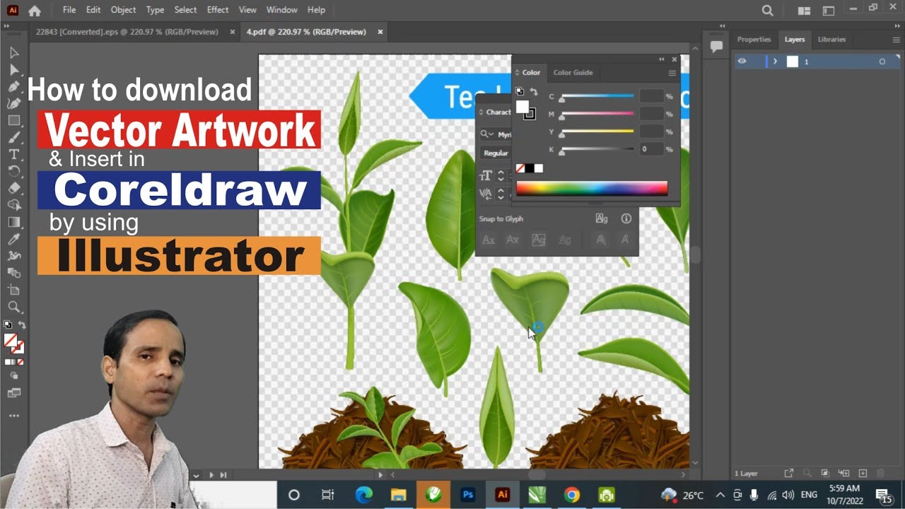 How to downolad Vector Artwork & Insert in Coreldraw by Using ...