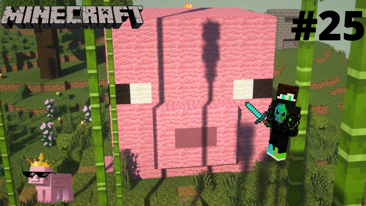 *MINECRAFT VANILLA* come costruire la testa del maiale EP25 - YouTube