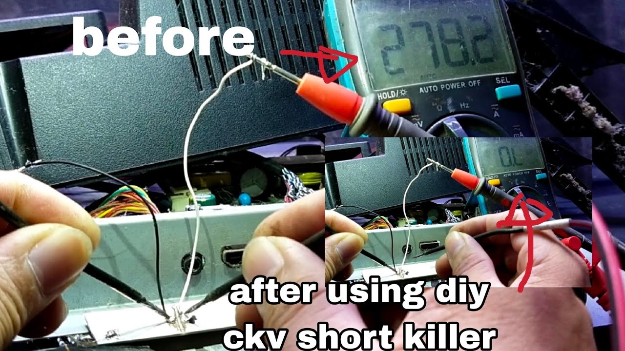 itechi 32 led tv good backlight no picture - YouTube