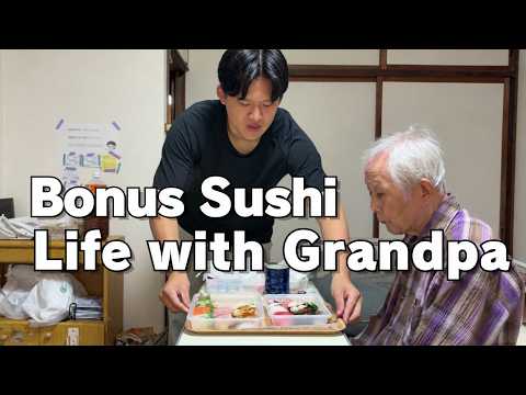 I Spent My Bonus on My 88-Year-Old Grandpa's Sushi List 🇯🇵 | Age 24, Living With Grandpa in Japan