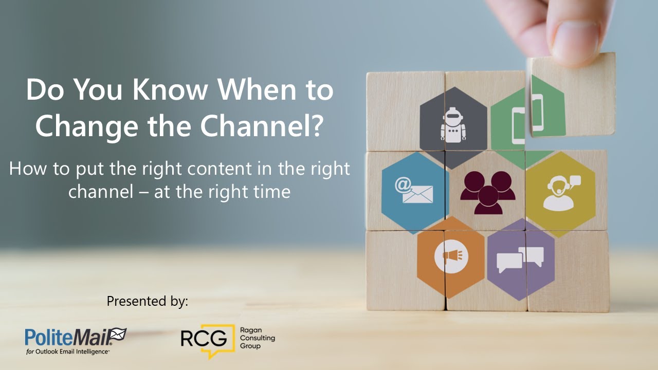 Do You Know When To Change The Channel Webinar - YouTube