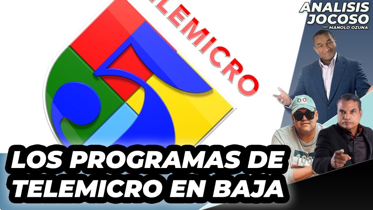 ANALISIS JOCOSO - LOS PROGRAMAS DE TELEMICRO EN BAJA - YouTube