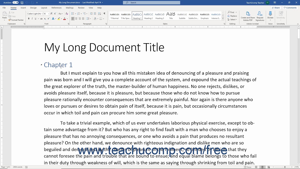 Word 2019 And 365 Tutorial About Styles Microsoft Training Youtube