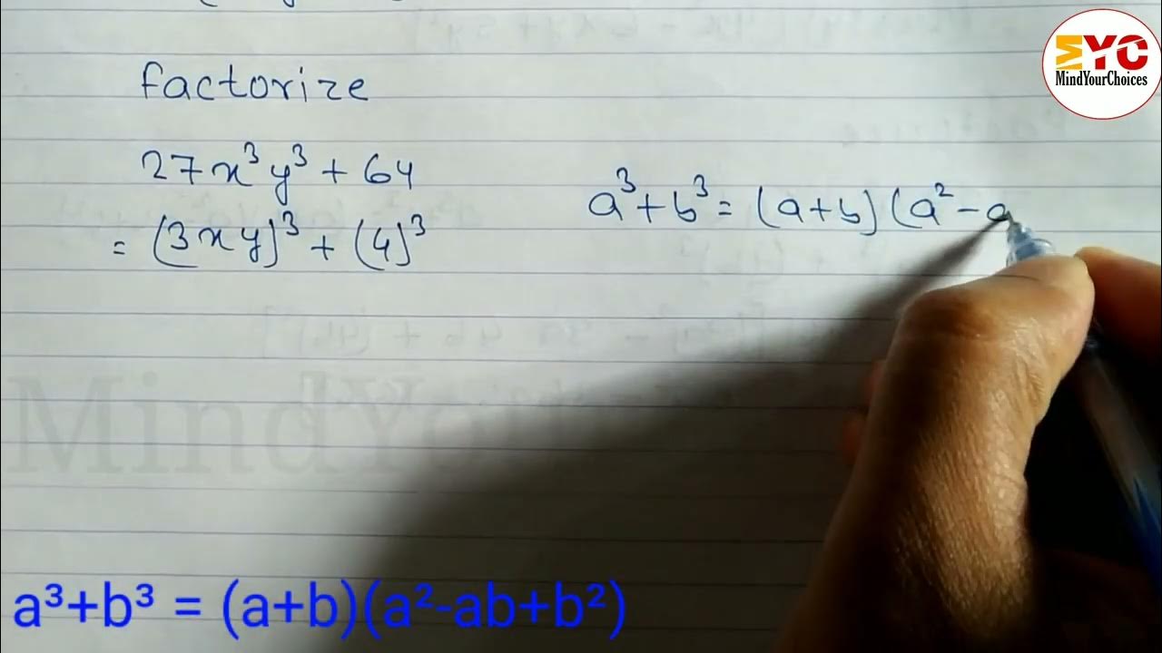 factorize | factorization | factoring - Algebra - YouTube