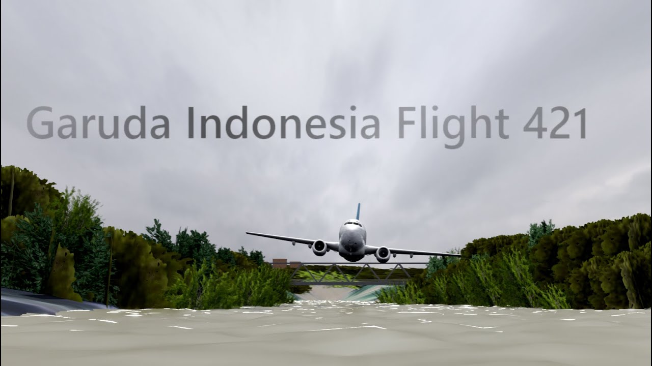 Garuda Indonesia Flight 421 | Landing Animation | - YouTube