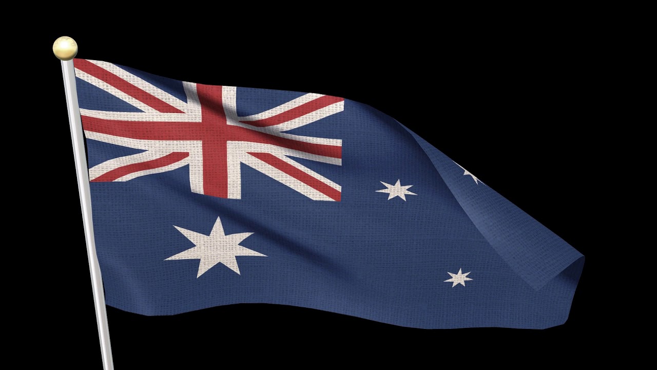 Free Video Footages - National Flag of Australia Waving , Australia ...