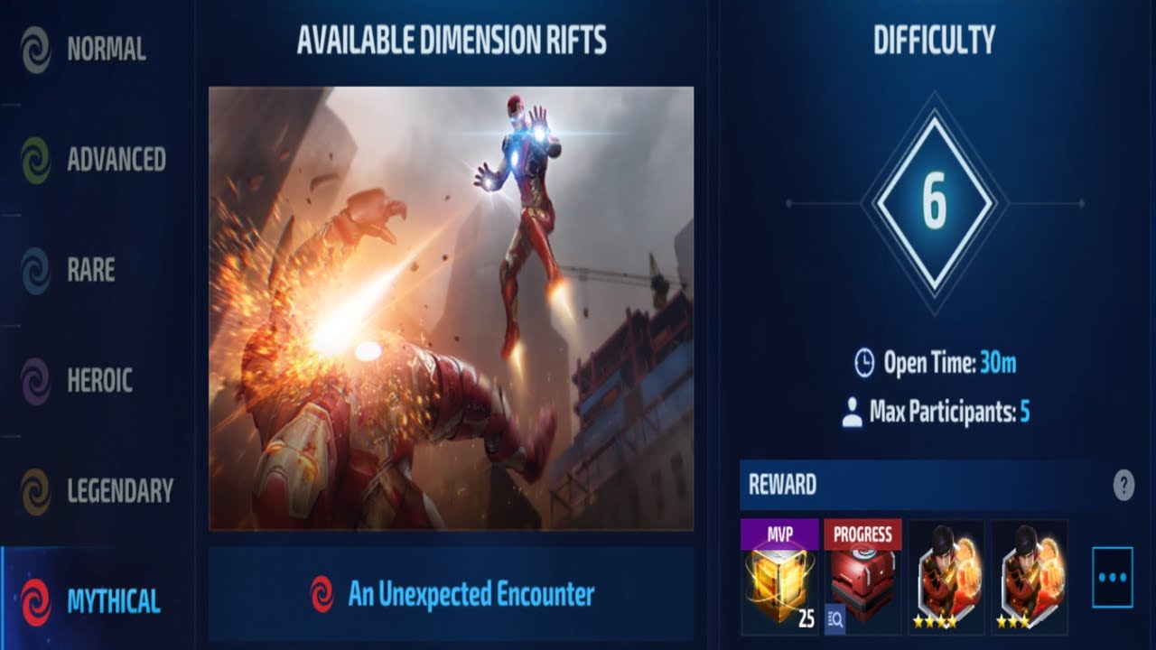 Playing Mythic Dimension Rift (An Unexpected Encounter) | Marvel Future ...