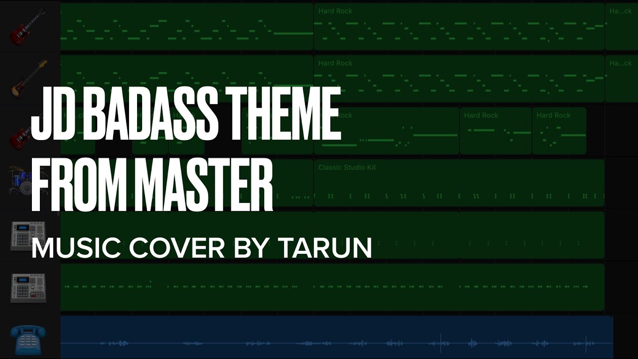 JD Badass Theme | Master | Vijay | Music Cover By Tarun | GarageBand ...