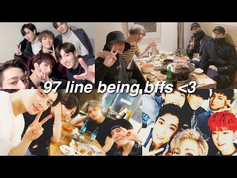 jungkook with his 97 line friends