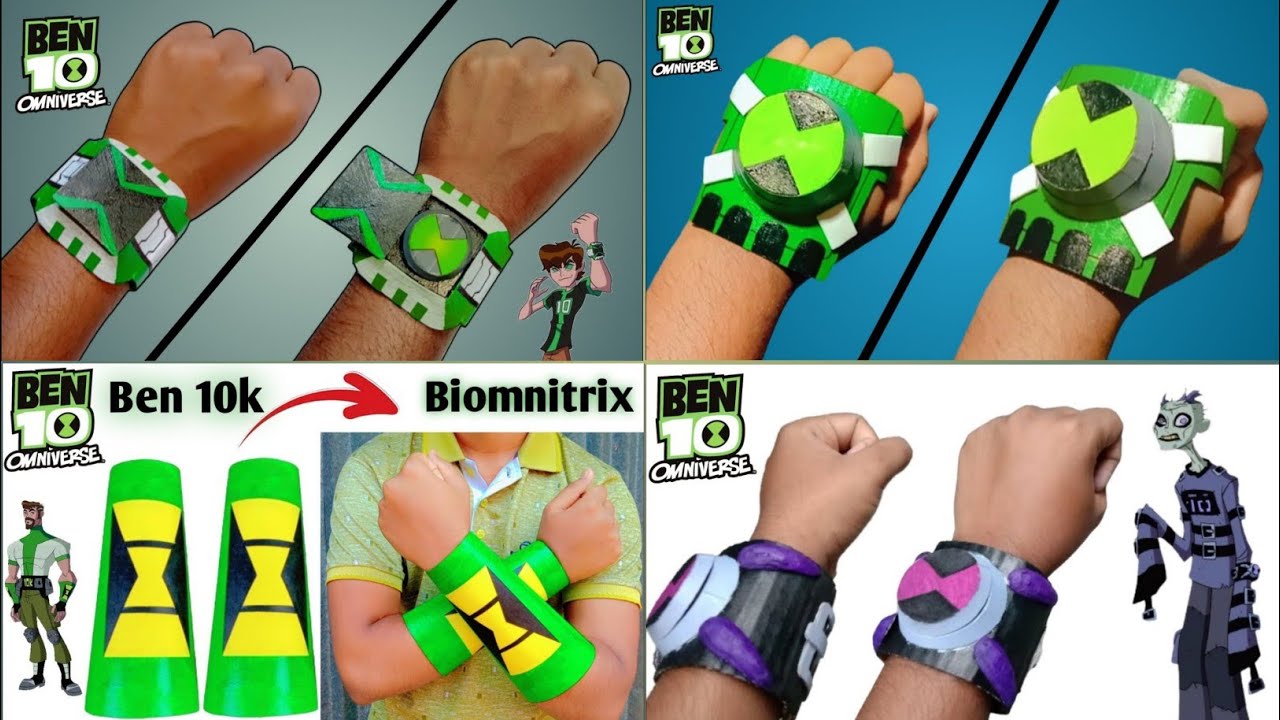 Make 4 omnitrix from ben 10 omniverse/very easy to make - YouTube