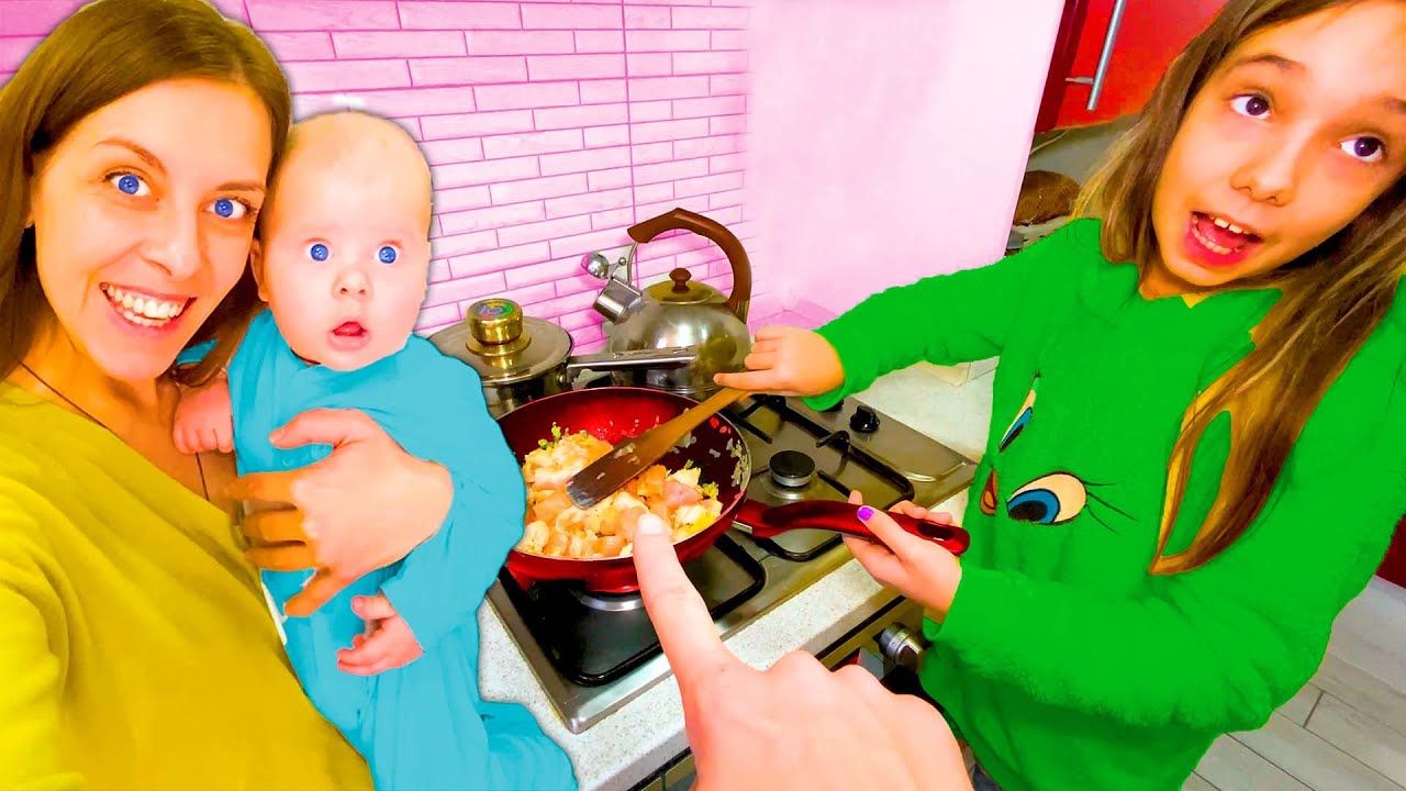 🍽️ FETELE fac curățenie și gătesc împreună 👏🏻 pentru Familia Melimi și ...