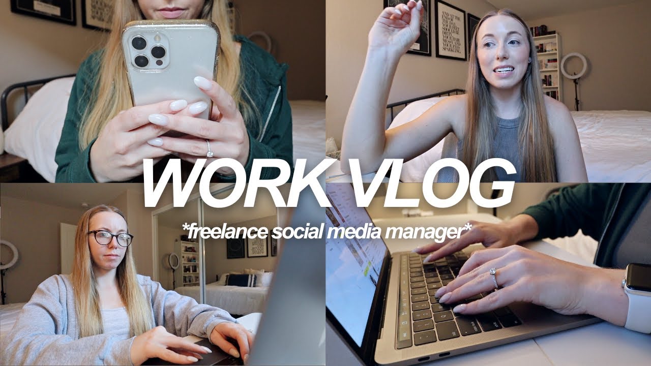 WORK VLOG: days in my life as a freelance social media manager! - YouTube