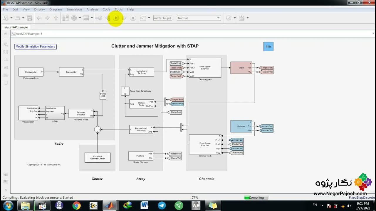 Clutter and Jammer Mitigation with STAP-MATLAB-Simulink - YouTube