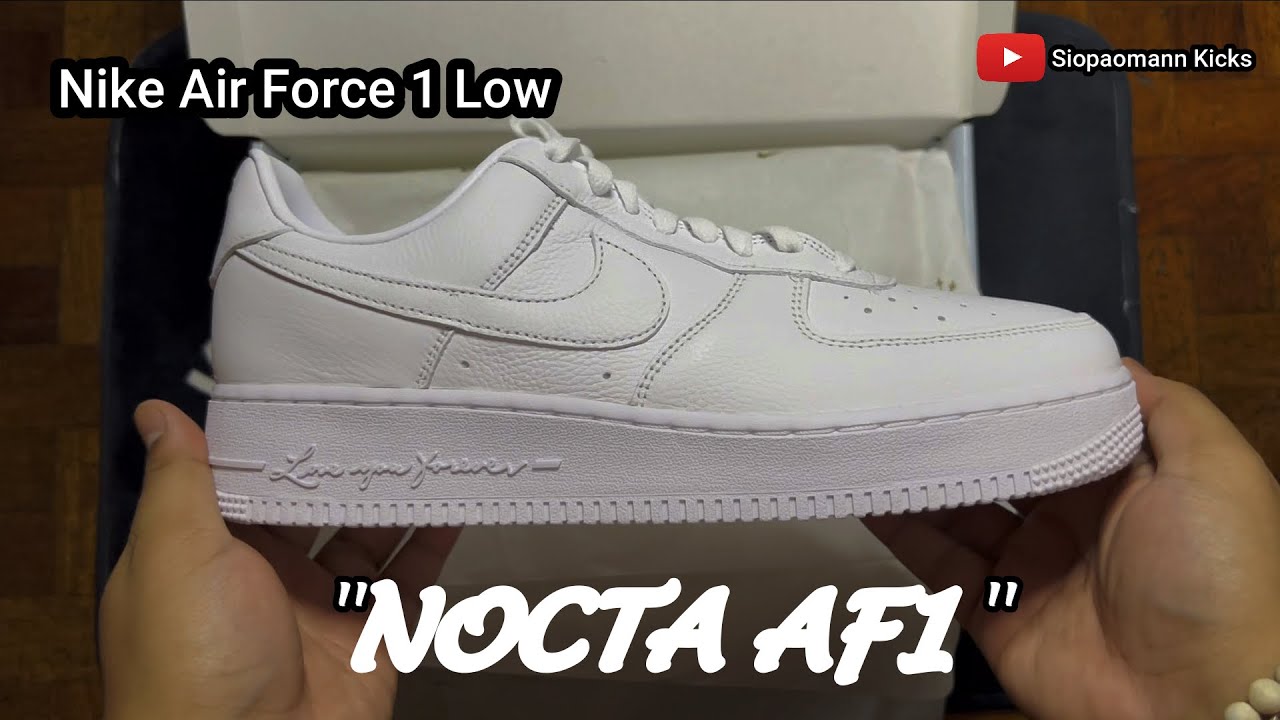 Drake NOCTA x Nike Air Force 1 Certified Lover Boy - YouTube