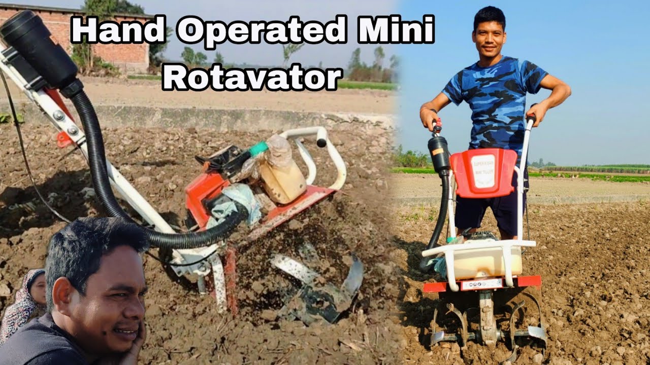 Aaj Ye Kya Dekhne Ko Mila 😱 || Hand Operated Mini Rotavator Petrol ...