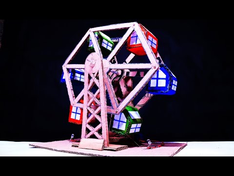 How to Make a Ferris Wheel at home | from Cardboard