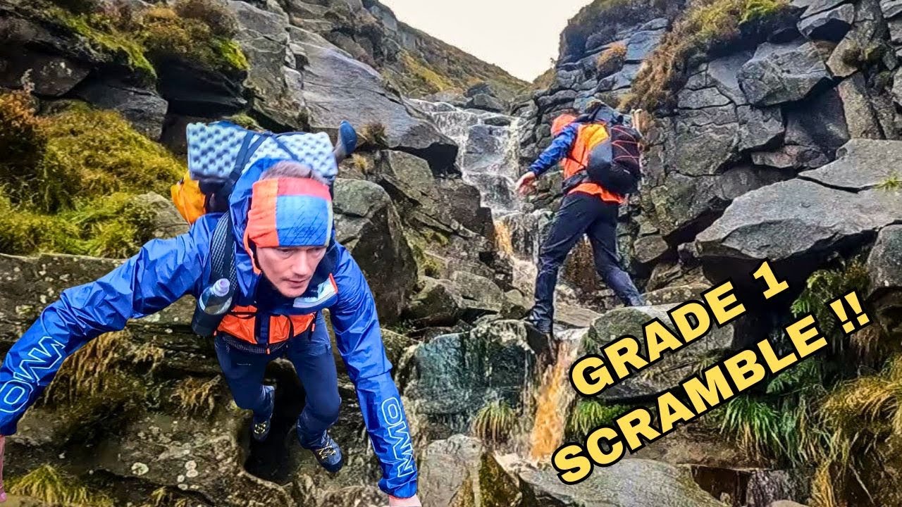 CROWDEN CLOUGH GRADE 1 SCRAMBLE & KINDER SCOUT SOLO WILDCAMP. - YouTube