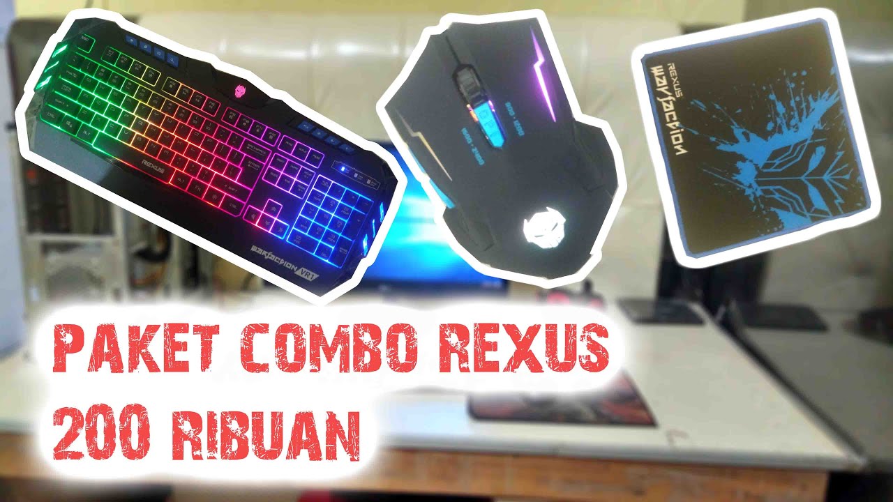 keyboard + Mouse + Mouspad REXUS WARFACTION VR1 - YouTube