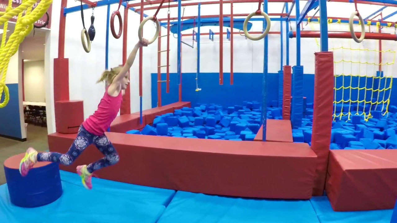 Addie Practices Ninja Warrior Playground style KID NINJA WARRIOR - YouTube